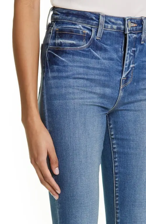L'Agence Les Petites Ruth Raw Hem Straight Leg Jeans