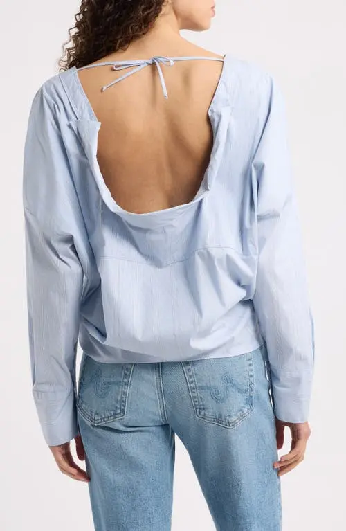 CISSA Metallic Stripe Cotton Top