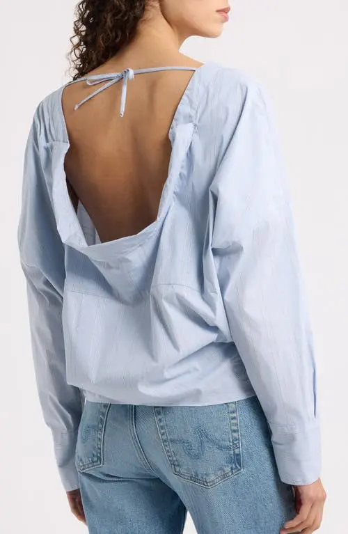 CISSA Metallic Stripe Cotton Top