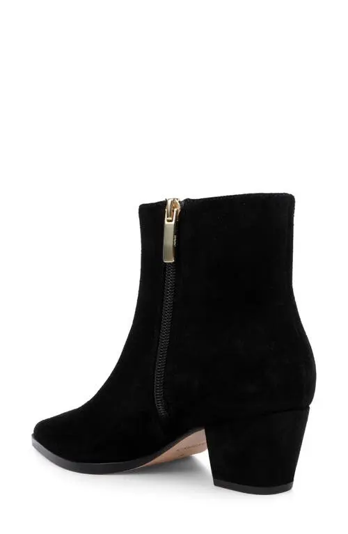 L'Agence Vesey Pointed Toe Bootie - Black Suede