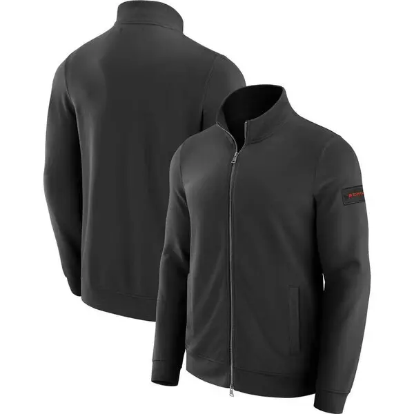 J. PALMER Cincinnati Bengals Qb1 Full-zip Sweatshirt - Black