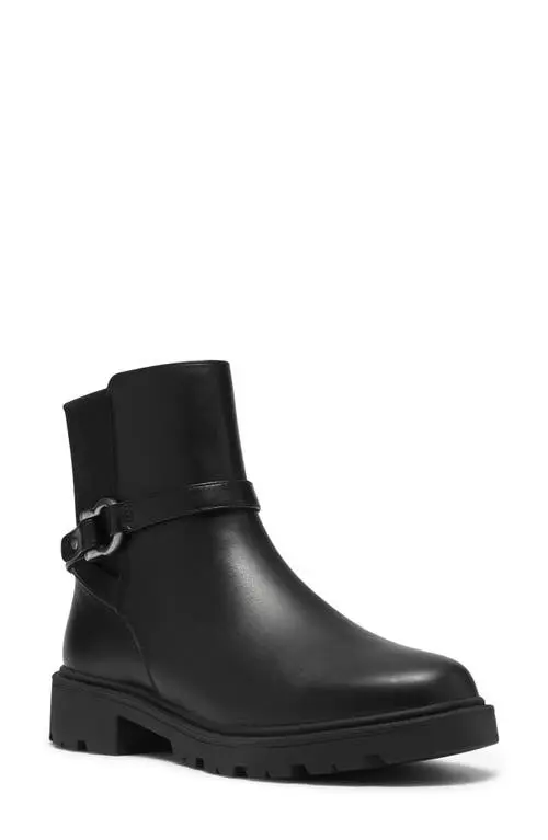 Clarks Code L Bay Leather Bootie - Black Leather