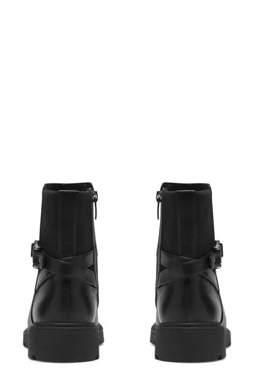 Clarks Code L Bay Leather Bootie - Black Leather