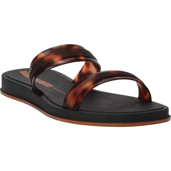 Ipanema Textured Double Strap Slide Sandals