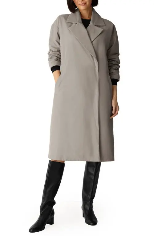 Eileen Fisher Padded Trench Coat - Twine