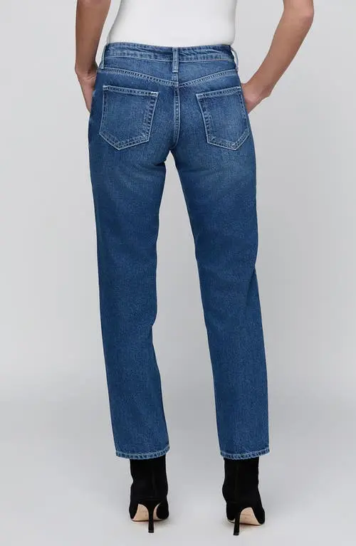 L'Agence Nevia Ripped Slouchy Straight Leg Jeans