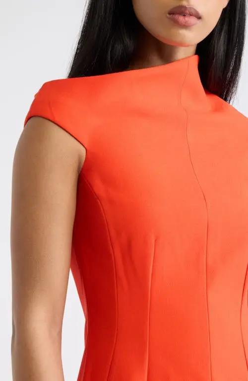 Solace London Arion One-shoulder Cap Sleeve Gown
