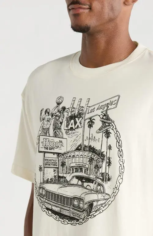 HONOR THE GIFT La Chain City Cotton Graphic T-shirt