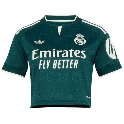 Adidas Real Madrid 2026/27 Away Cropped Replica Jersey By