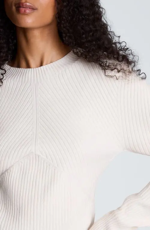 KENNETH COLE Seamless Mock Neck Sweater - Oyster
