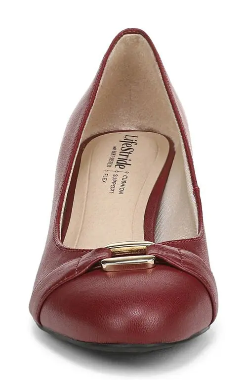 LIFESTRIDE Tavi Pump - Dark Cherry