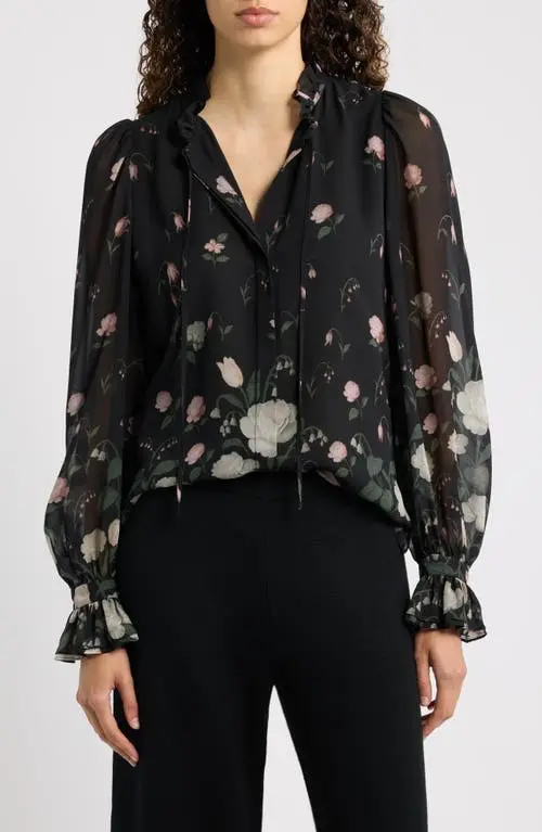 Kobi Halperin Jack Ruffled Floral Top