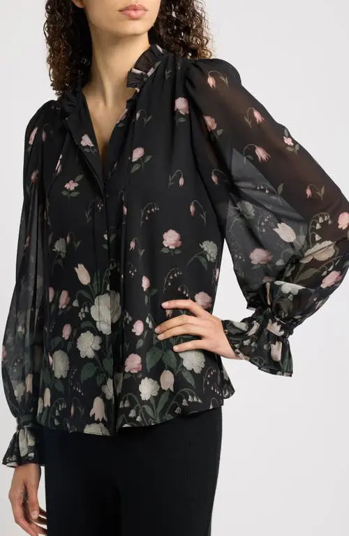Kobi Halperin Jack Ruffled Floral Top