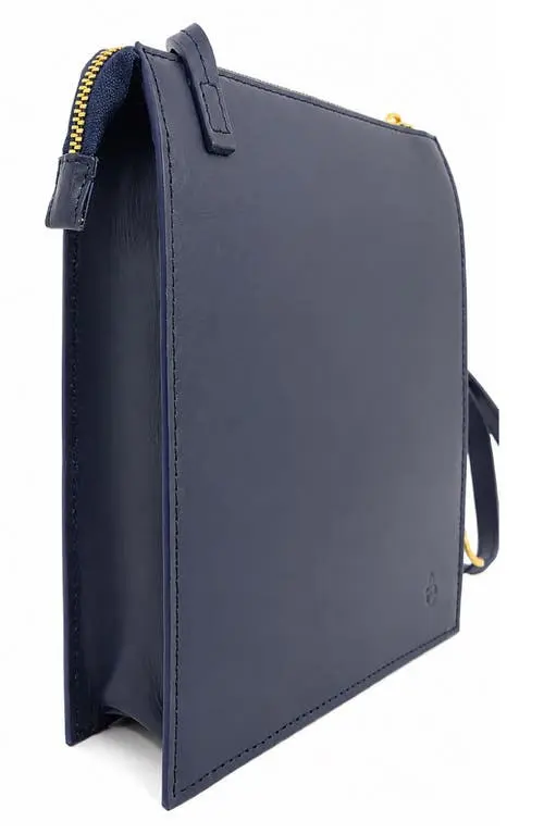 Écotorie Polly Leather Crossbody Bag - Midnight