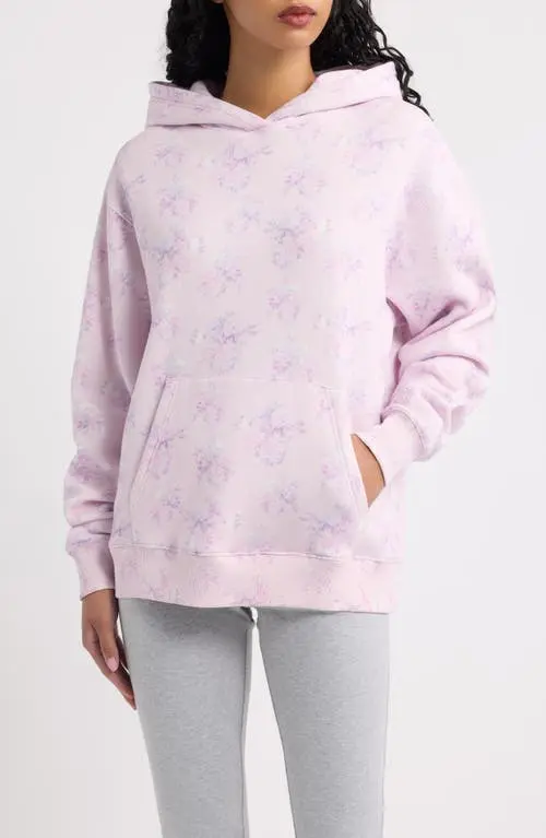 LoveShackFancy Ditsy Floral Hoodie - Iced Mauve