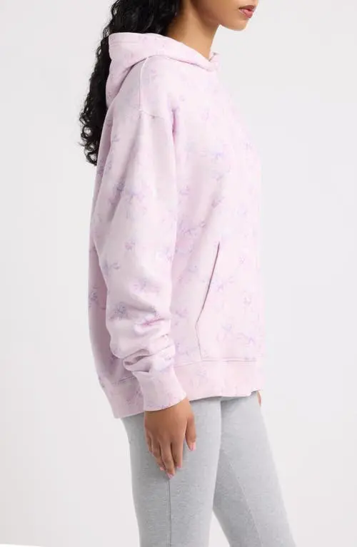 LoveShackFancy Ditsy Floral Hoodie - Iced Mauve