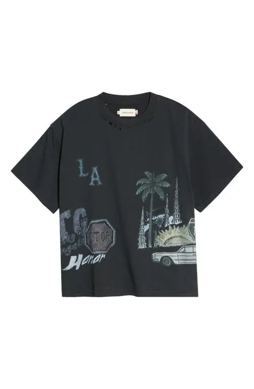 HONOR THE GIFT All Over Los Angeles Cotton Graphic T-shirt