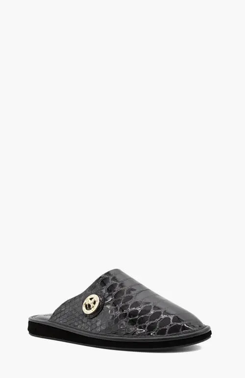 CAVALINHO Gallop Patent Leather House Slippers - Black