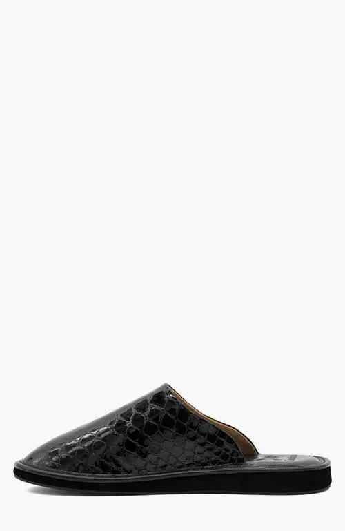 CAVALINHO Gallop Patent Leather House Slippers - Black