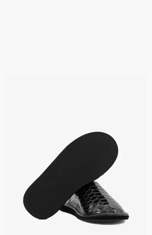 CAVALINHO Gallop Patent Leather House Slippers - Black