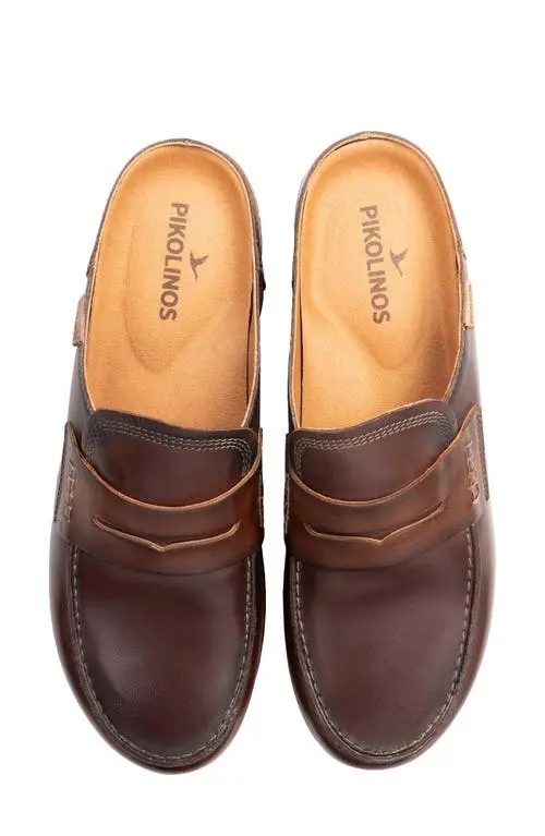 Pikolinos Granada Leather Clog - Caoba