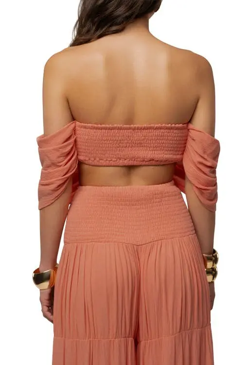 JLUXLABEL Hidden Gems Tier Pant Set - Peach