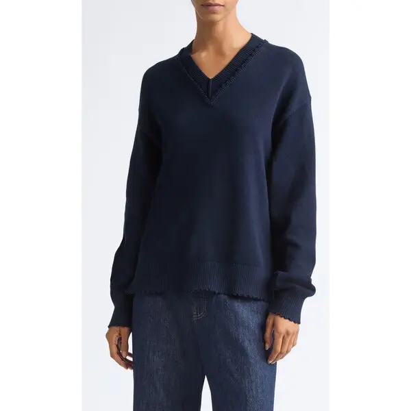 Helmut Lang Cotton V-neck Sweater