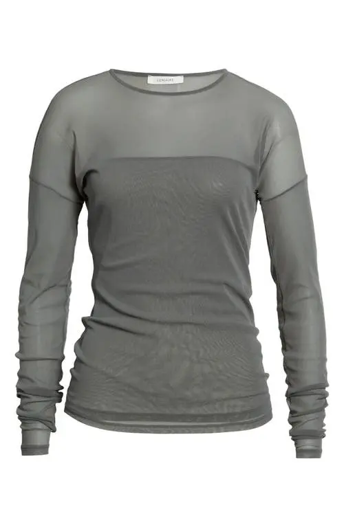 LEMAIRE Long Sleeve Mesh Top - Steel
