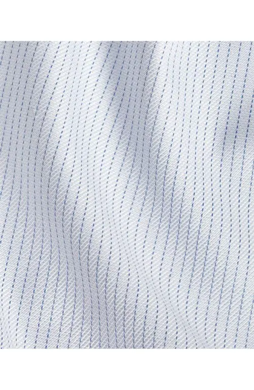 David Donahue Trim Fit Striped Dress Shirt