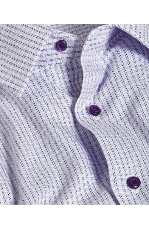 David Donahue Regular Fit Cotton Dress Shirt