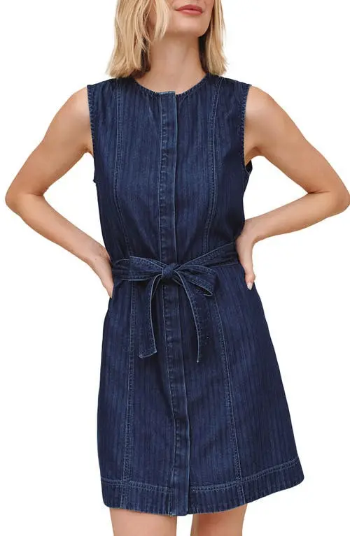 Bella Dahl Seamed Sleeveless Denim Minidress