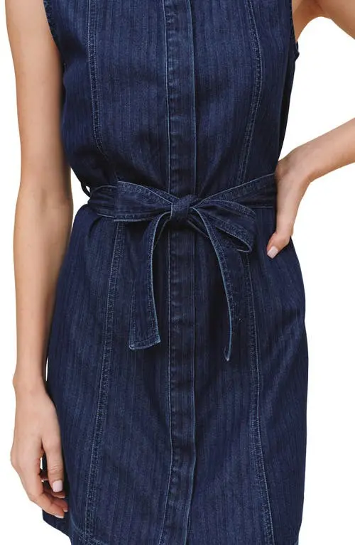 Bella Dahl Seamed Sleeveless Denim Minidress