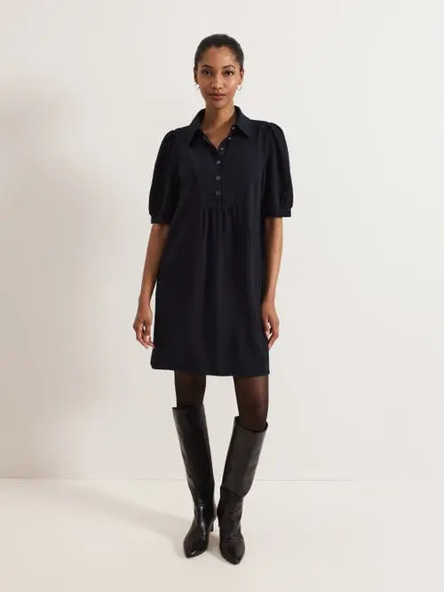 PHASE EIGHT Claudia Button Swing Mini Dress
