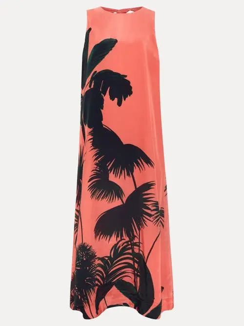PHASE EIGHT Leila Palm Midi Dress