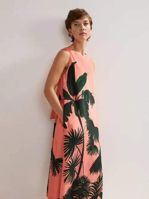 PHASE EIGHT Leila Palm Midi Dress