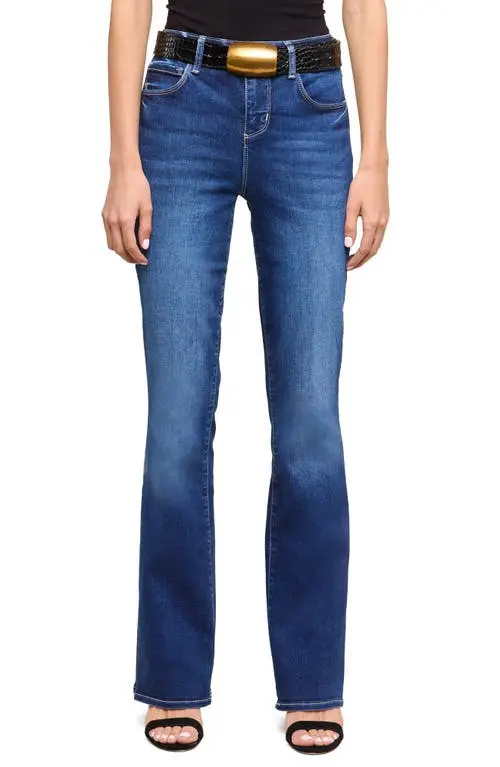 L'Agence Les Petites Selma High Waist Bootcut Jeans - Columbia