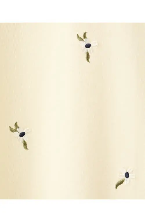 Mango Floral Embroidered Cotton T-shirt