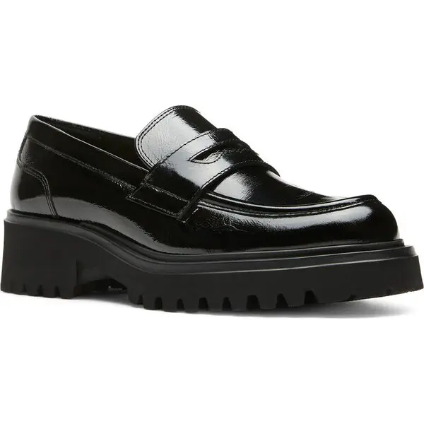 La Canadienne Karmic City Dry™ Waterproof Penny Loafer - Black Crushed