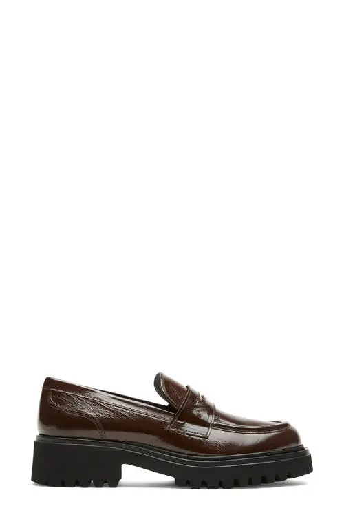 La Canadienne Karmic City Dry™ Waterproof Penny Loafer - Brown Crushed