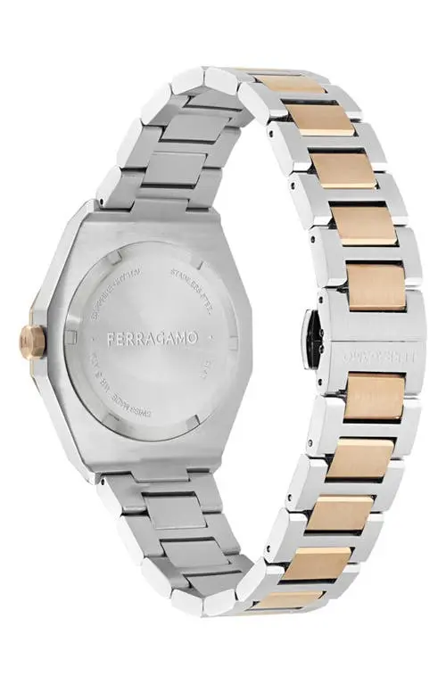 FERRAGAMO Edge Bracelet Watch - Grey/two Tone