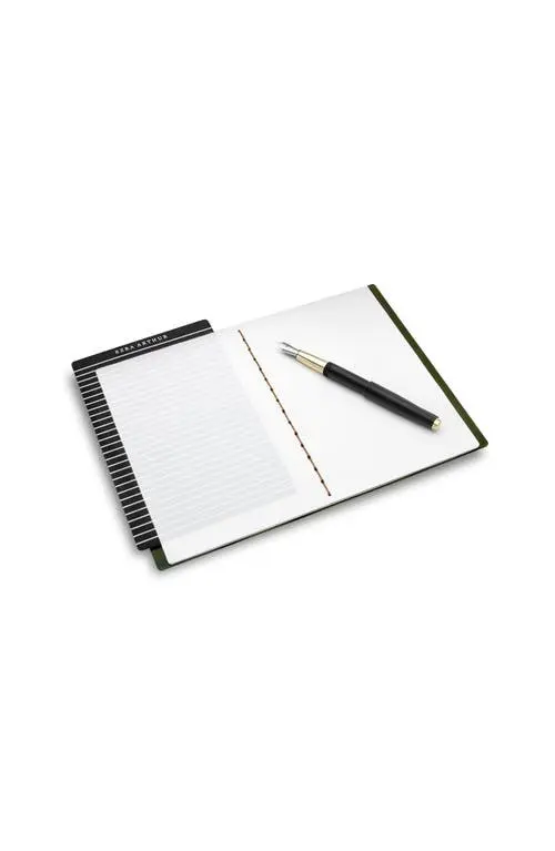EZRA ARTHUR Leather Notebook - Black