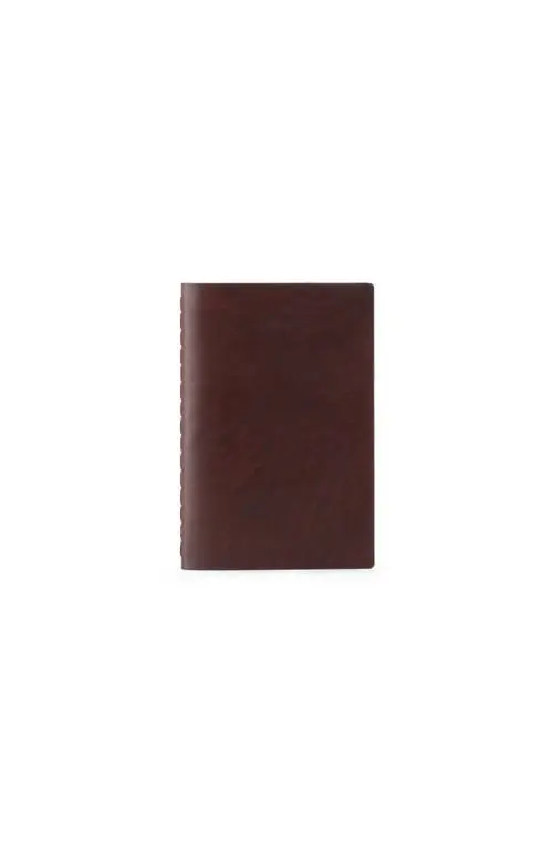 EZRA ARTHUR Leather Notebook - Malbec