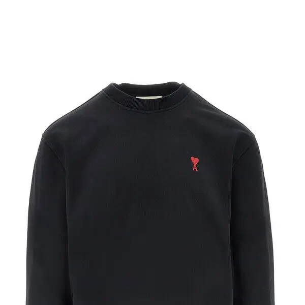 AMI Paris De Coeur Embroidery Crewneck Sweatshirt