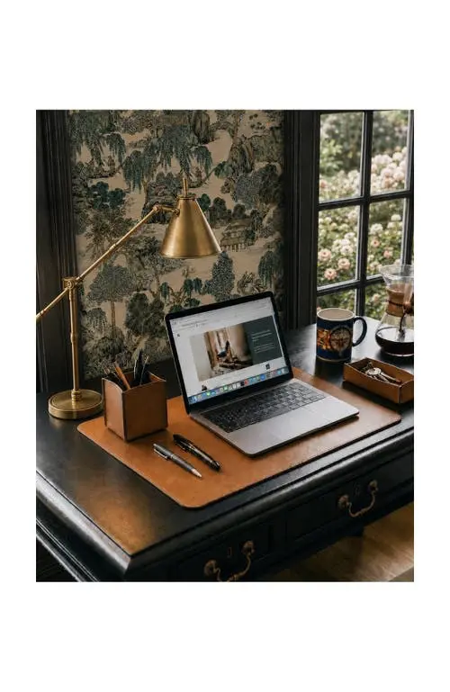 KORCHMAR Carter Leather Desk Pad - Tan
