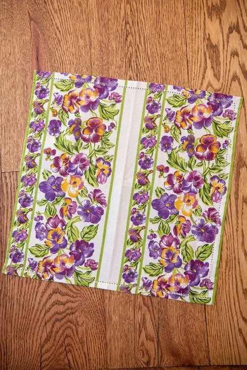 MODERN PRAIRIE Pansies Luncheon Napkins