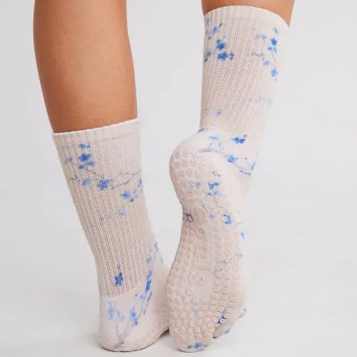 SOULS. Blue Blossom Grip Socks