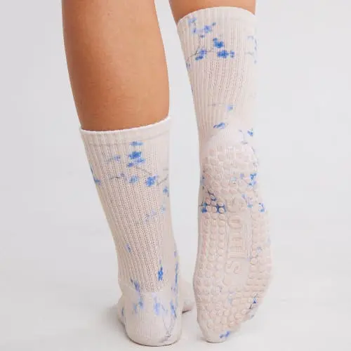 SOULS. Blue Blossom Grip Socks