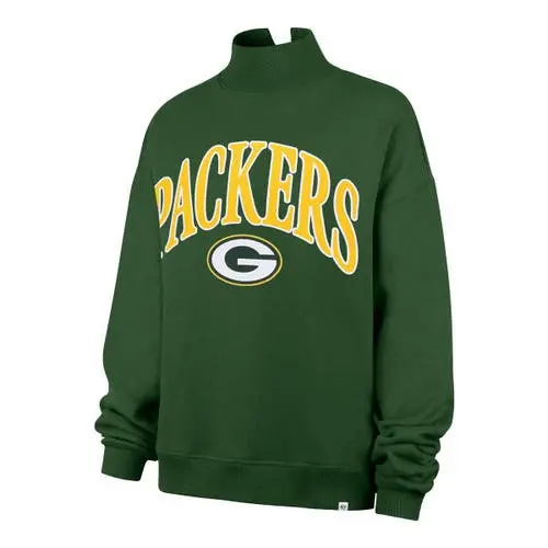 '47 Bay Packers Oversized Vantage Mock Neck Sweatshirt