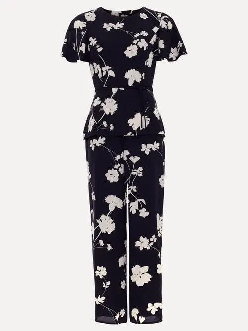 PHASE EIGHT Petite Jolie Cropped Wide-leg Jumpsuit