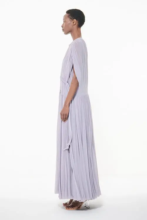 LEEM Pleated Marked Waist Dress